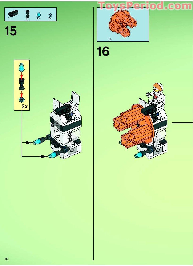 LEGO 7691 ETX Alien Mothership Assault Instructions and Parts List