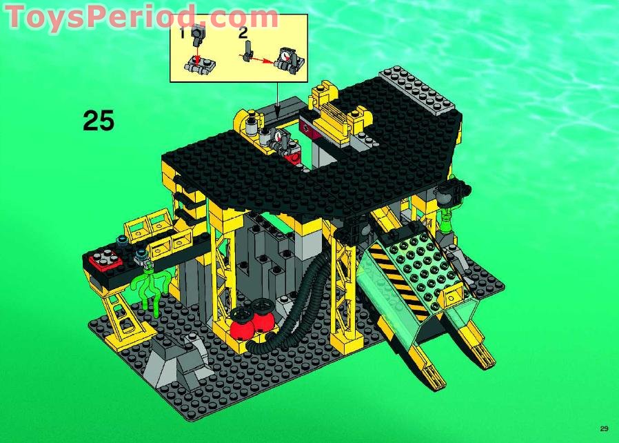 LEGO 7775 Aquabase Invasion Instructions and Parts List