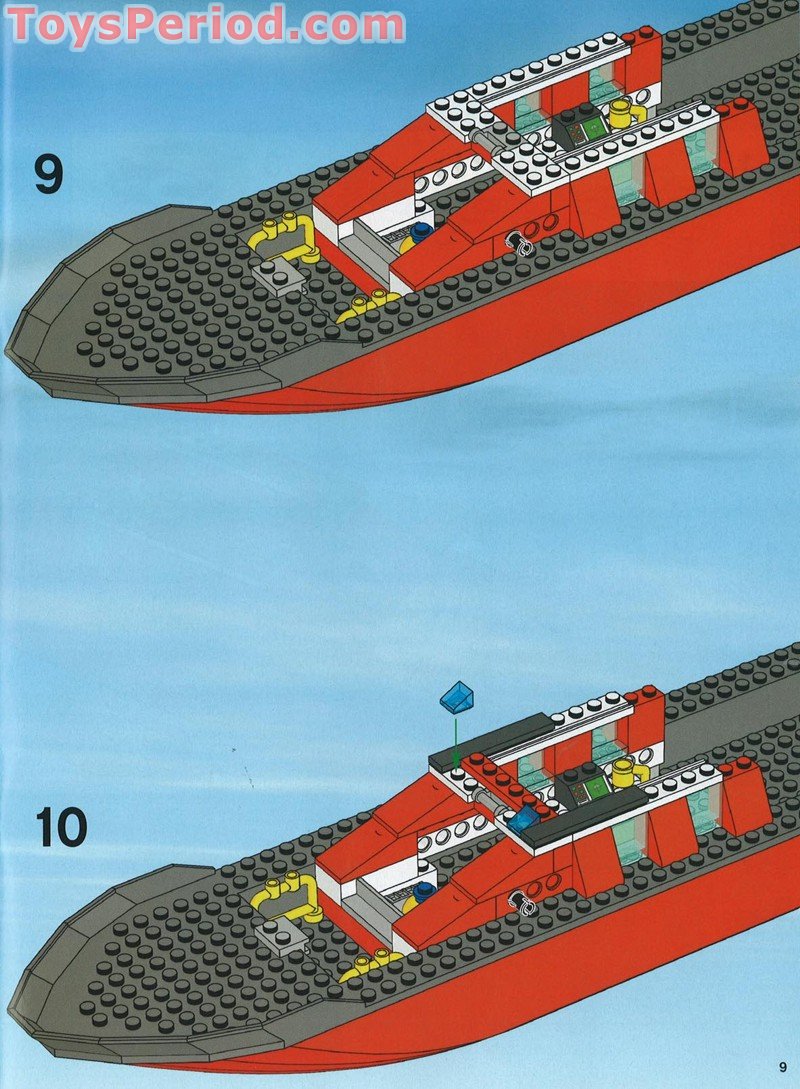 LEGO 7906 Fire Boat Instructions and Parts List