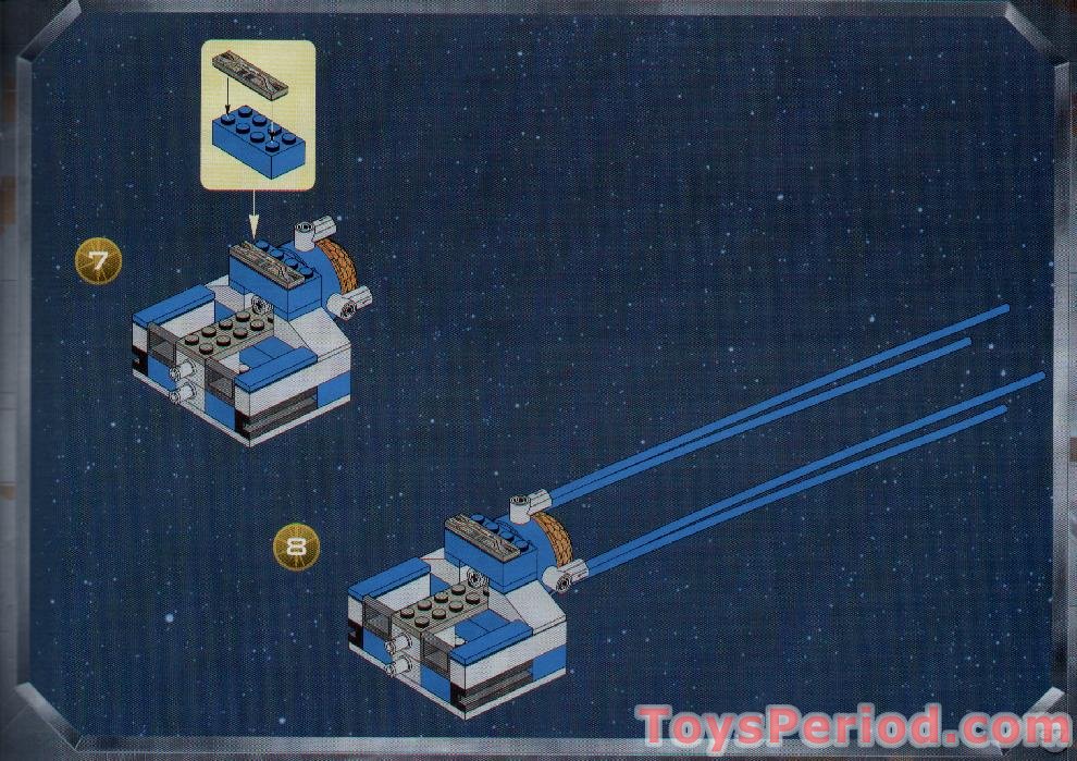 LEGO 7161 Gungan Sub Instructions and Parts List