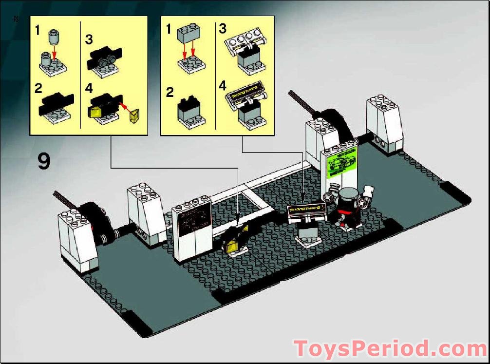 LEGO 8681 Tuner Garage Instructions and Parts List
