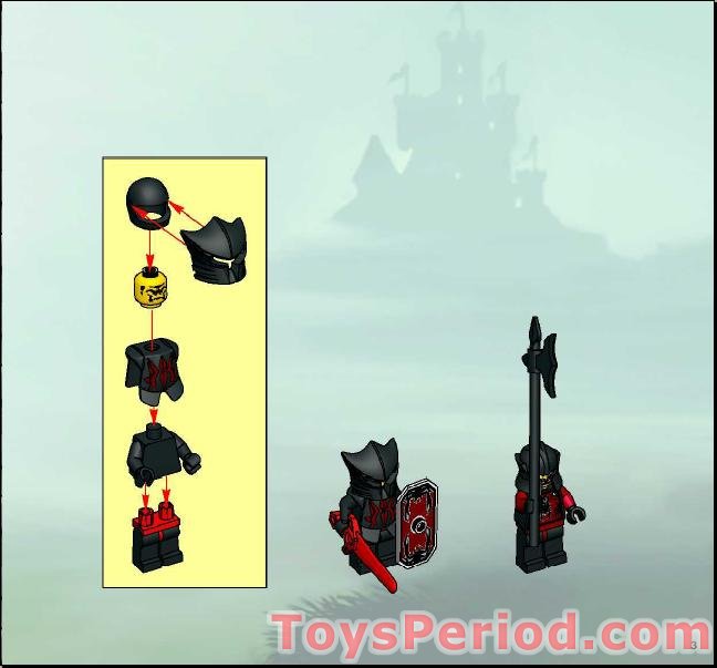 LEGO 8800 Vladek's Siege Engine Instructions and Parts List