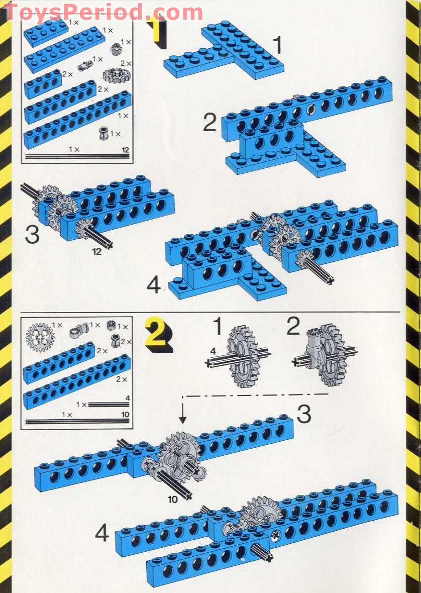 LEGO 8844 Helicopter Instructions and Parts List