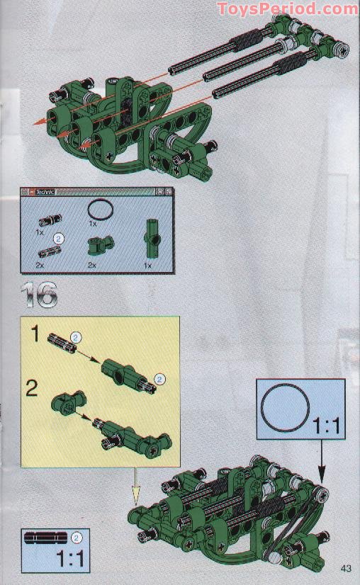 LEGO 8000 Pit Droid Instructions and Parts List