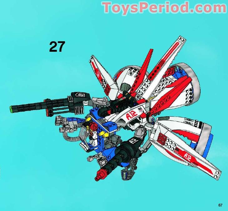 LEGO 8106 Aero Booster Instructions and Parts List