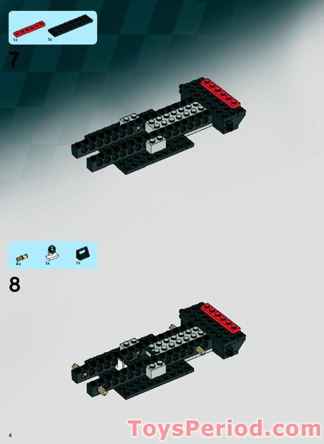 LEGO 8161 Grand Prix Instructions and Parts List