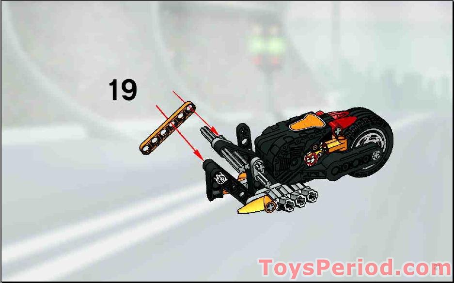 LEGO 8355 H.O.T. Blaster Bike Instructions and Parts List