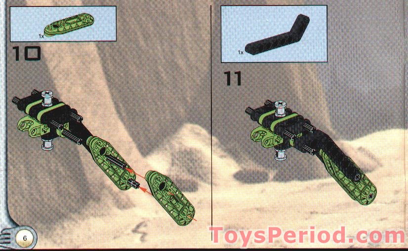 LEGO 8537 Nui-Rama Instructions and Parts List