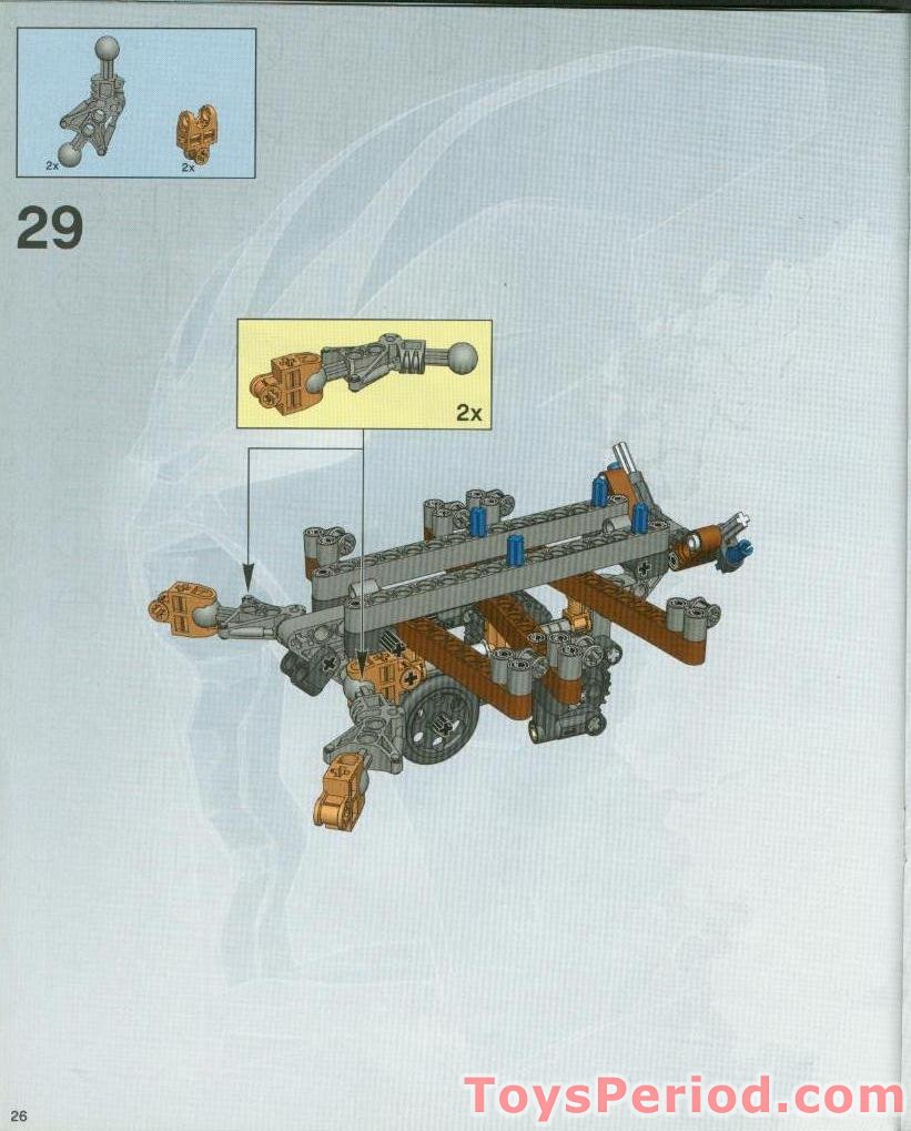 LEGO 8595 Takua and Pewku Instructions and Parts List