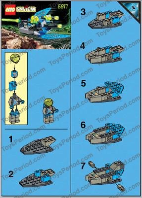 LEGO 6817 Beta Buzzer Instructions and Parts List
