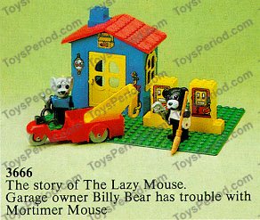 LEGO 3666 Service Station Instructions and Parts List