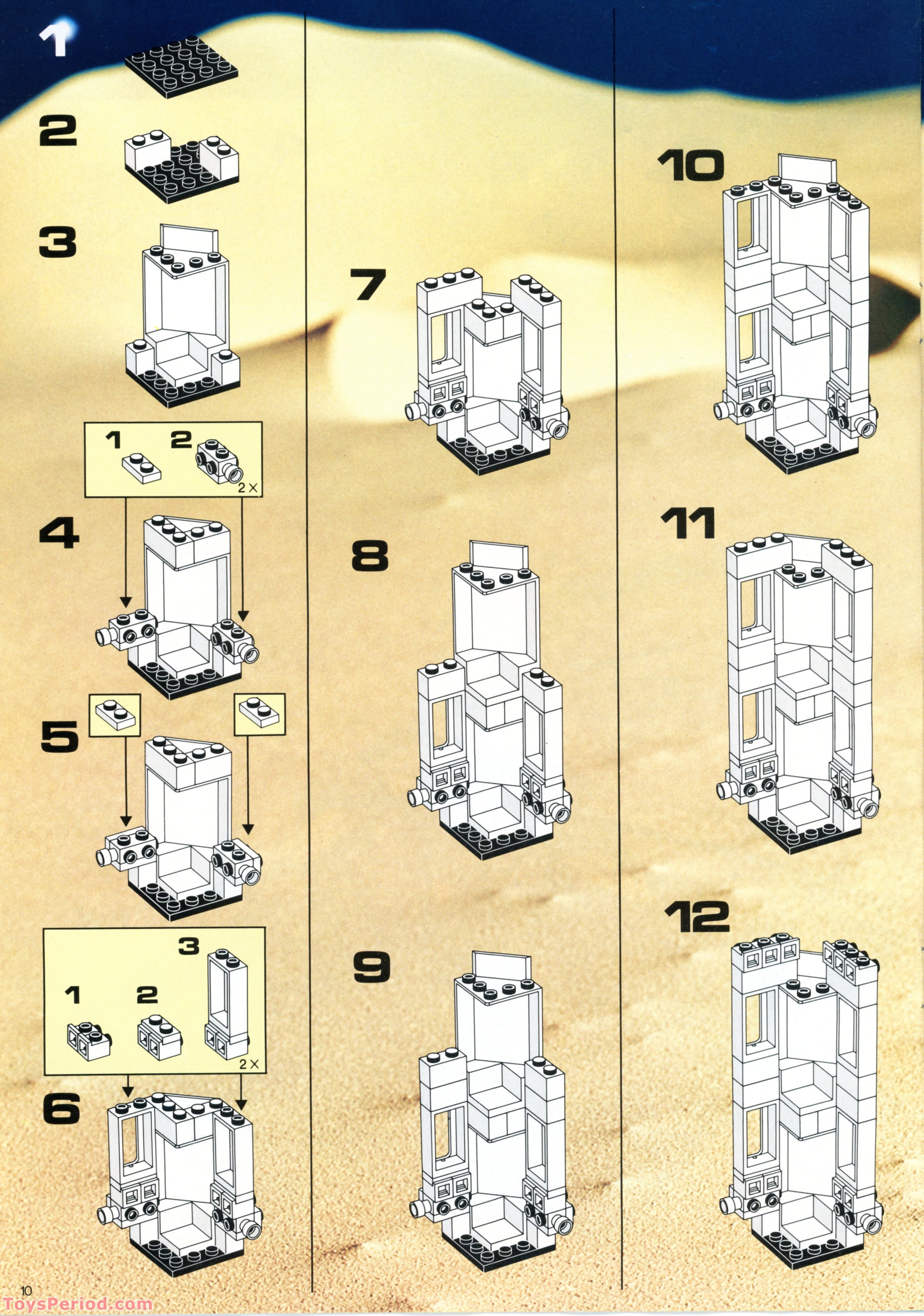 LEGO 6972 Polaris-I Space Lab Instructions and Parts List