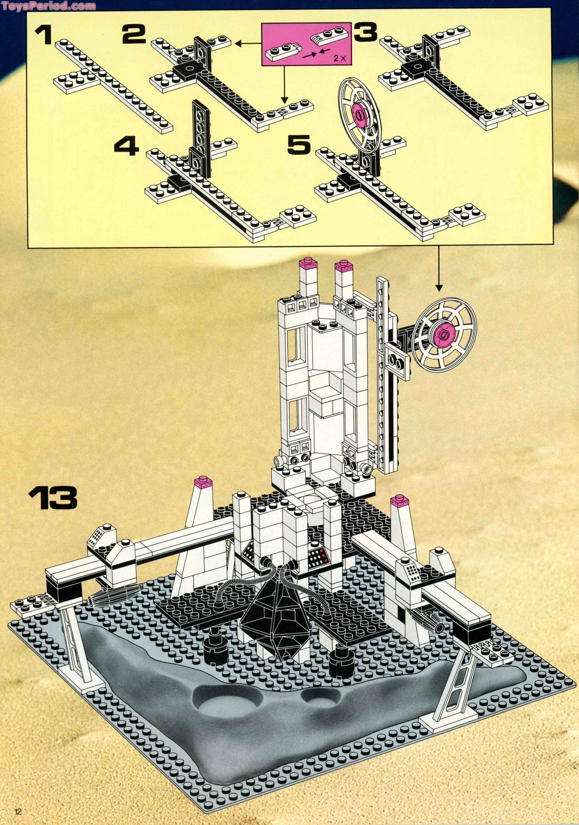 LEGO 6972 Polaris-I Space Lab Instructions and Parts List