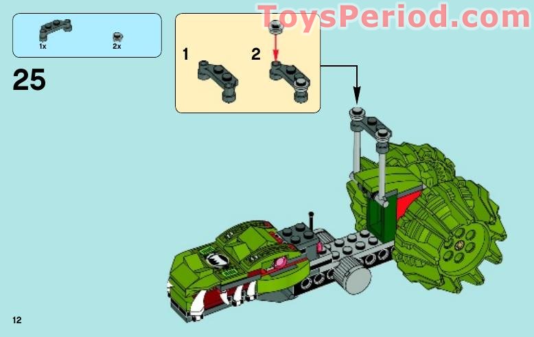 LEGO 70001 Crawley's Claw Ripper Instructions and Parts List