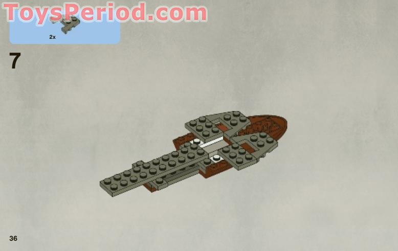 LEGO 7959 Geonosian Starfighter Instructions and Parts List