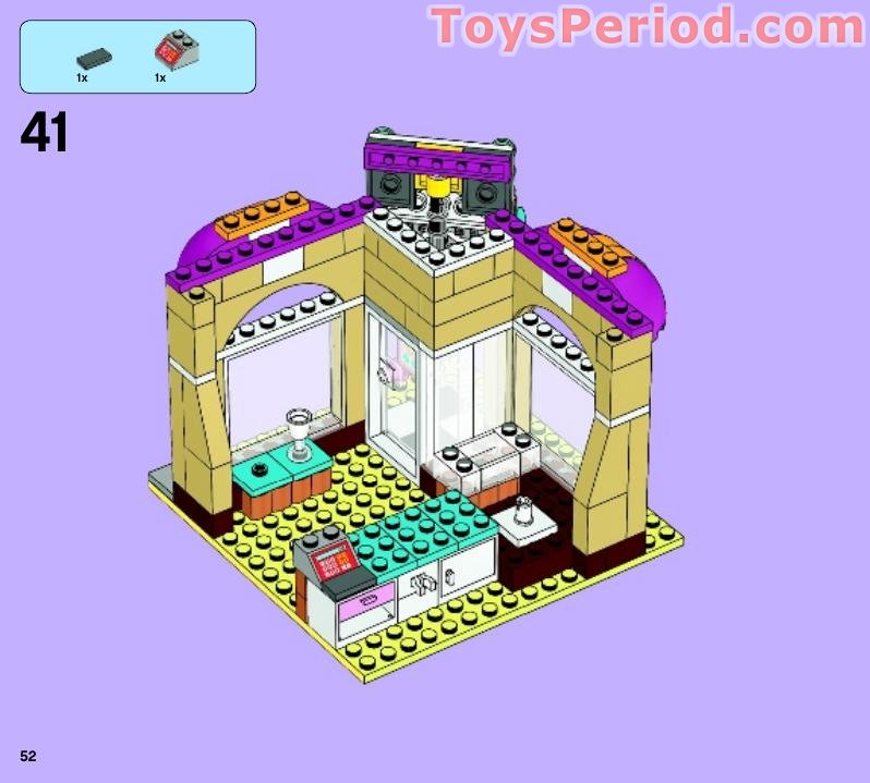 LEGO 41006 Downtown Bakery Instructions and Parts List