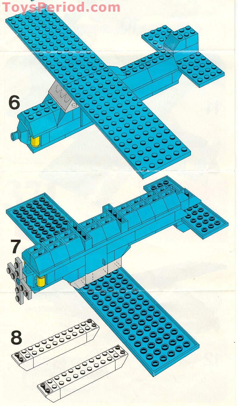LEGO 371-3 Seaplane Instructions and Parts List