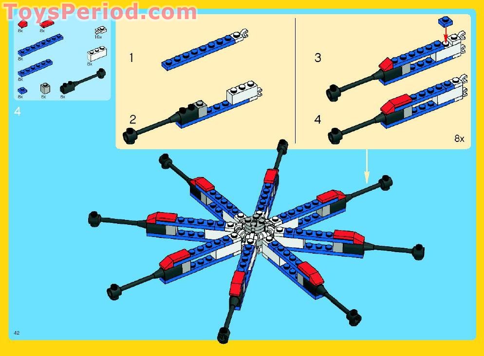 LEGO 4957 Ferris Wheel Instructions and Parts List