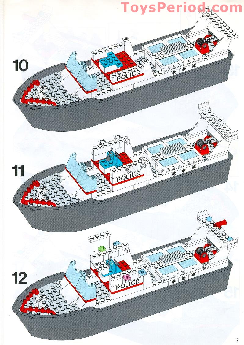 LEGO 4021 Police Patrol Instructions and Parts List