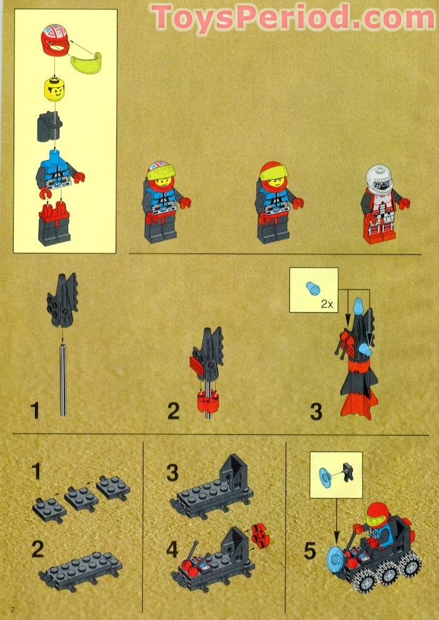 LEGO 6959 Lunar Launch Site Instructions and Parts List