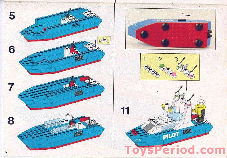 LEGO 6542 Launch and Load Seaport Instructions and Parts List