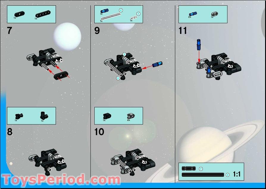 LEGO 7470 Space Shuttle Discovery Instructions and Parts List