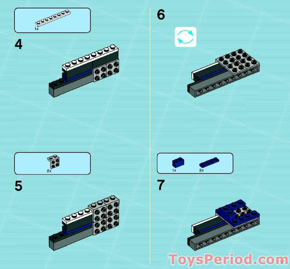LEGO 8636 Mission 7: Deep Sea Quest Instructions and Parts List