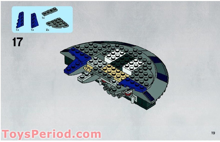 LEGO 8016 Hyena Droid Bomber Instructions and Parts List