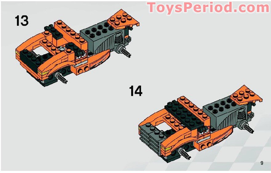 LEGO 8162 Race Rig Instructions and Parts List