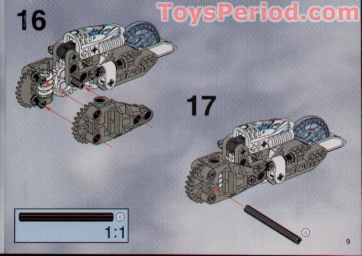LEGO 8511 Frost Instructions and Parts List