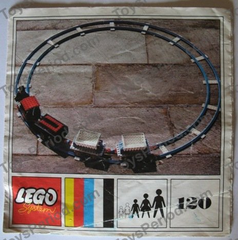 LEGO 120-1 Complete Freight Train Set with Tipper Trucks Instructions ...