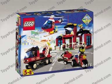 LEGO 6478 Fire Station Instructions and Parts List