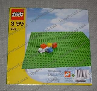 LEGO 626-1 Large Green Baseplate Set Parts List