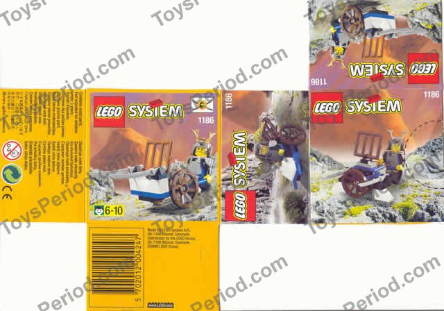 LEGO 1186 Mini Siege-Cart Ninja Instructions and Parts List
