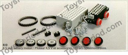 LEGO 810-1 Universal Motor Instructions and Parts List