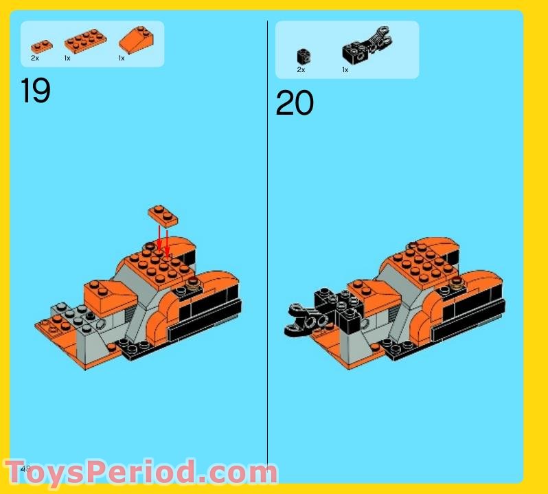 LEGO 7291 Street Rebel Instructions and Parts List