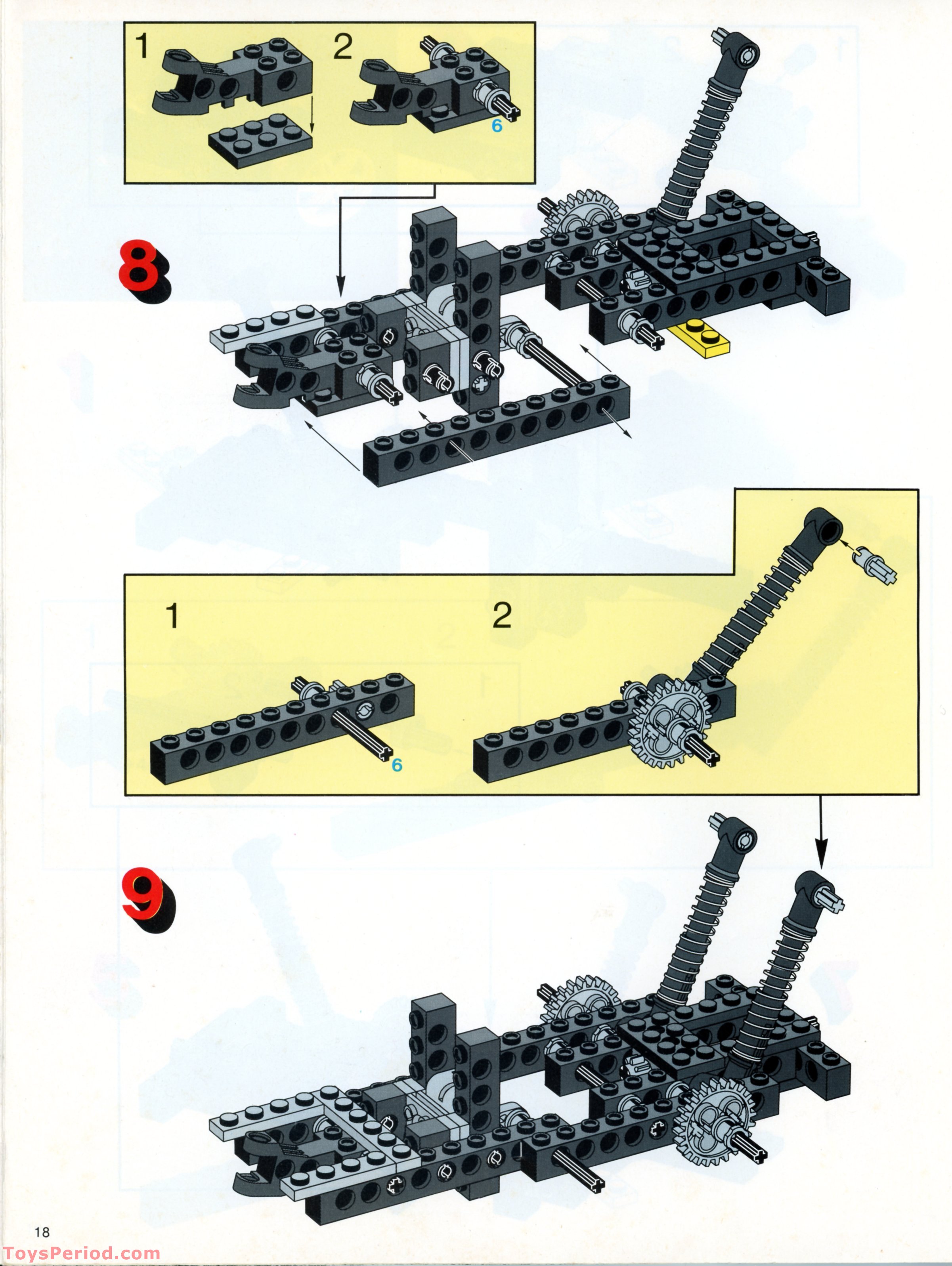 LEGO 8838 Shock Cycle Instructions and Parts List