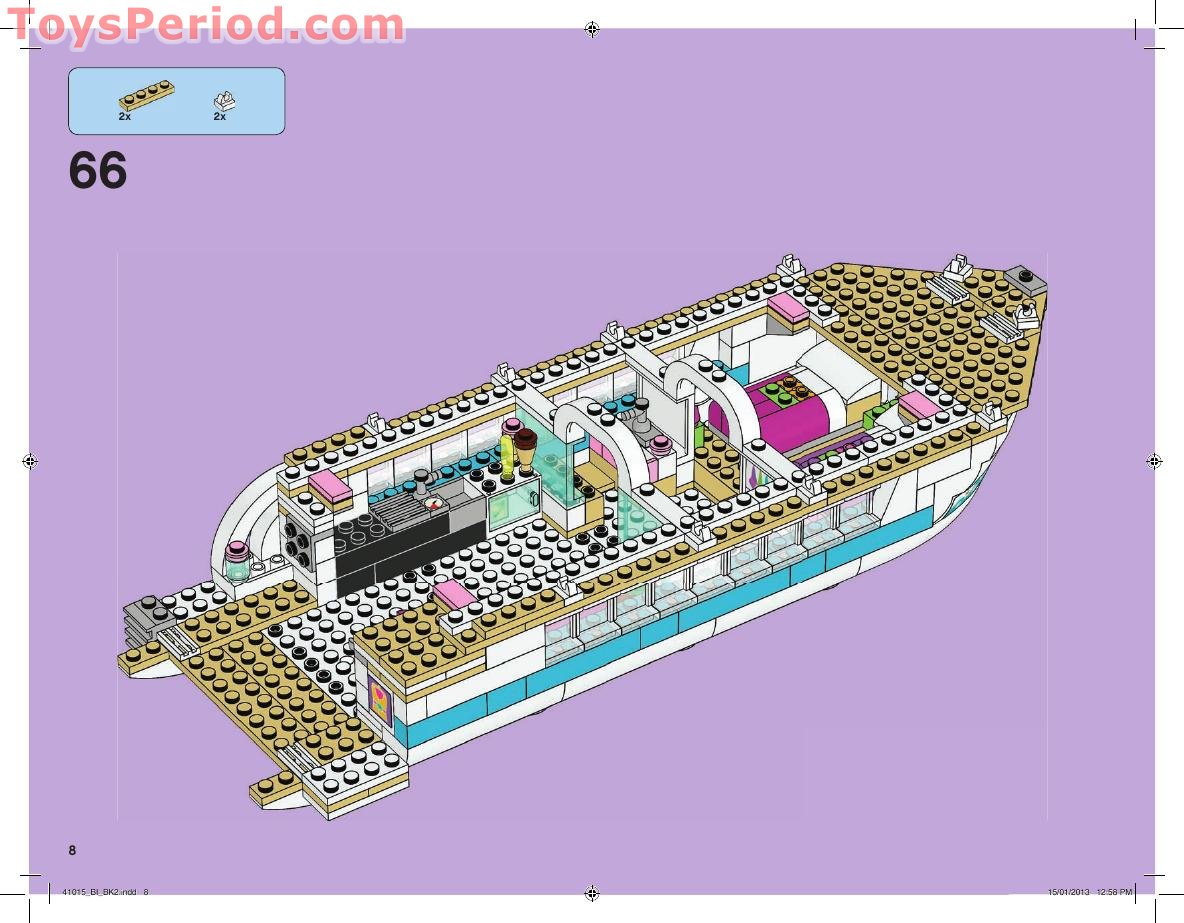 LEGO 41015 Dolphin Cruiser Instructions and Parts List