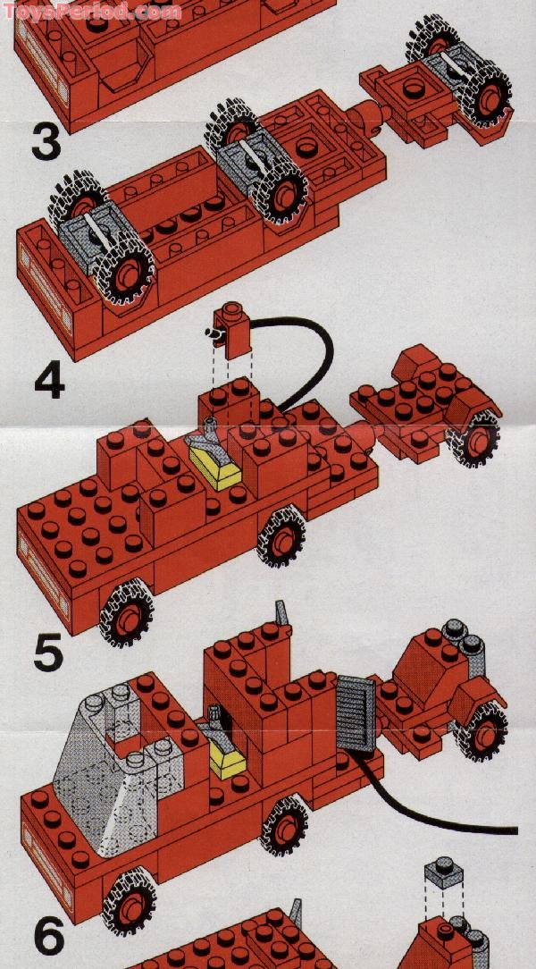 LEGO 672 Fire Engine Instructions and Parts List