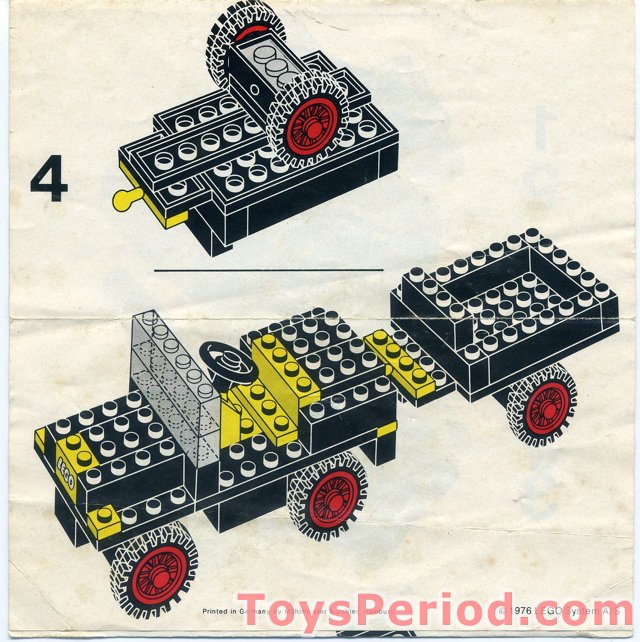 LEGO 711-1 Jeep Instructions and Parts List