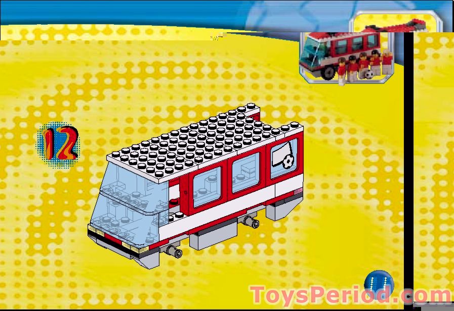 LEGO 3407 Red Bus Instructions and Parts List