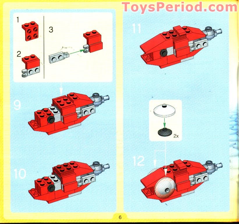 LEGO 4506 Deep Sea Predators Instructions and Parts List