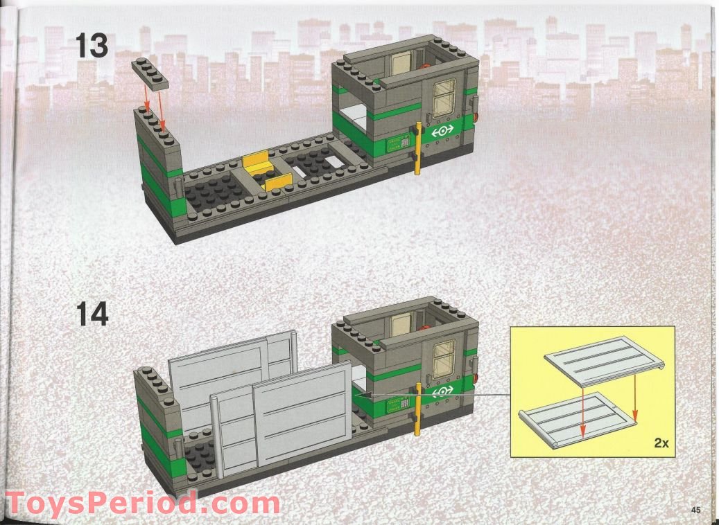 LEGO 4512 Cargo Train Instructions and Parts List