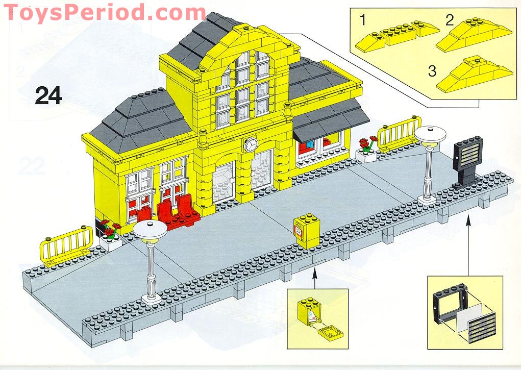 LEGO 4554 Metro Station Instructions and Parts List