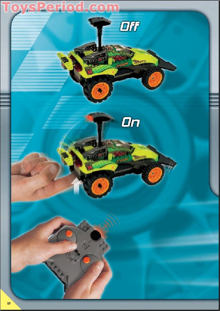 LEGO 4589 RC Nitro Flash Instructions and Parts List