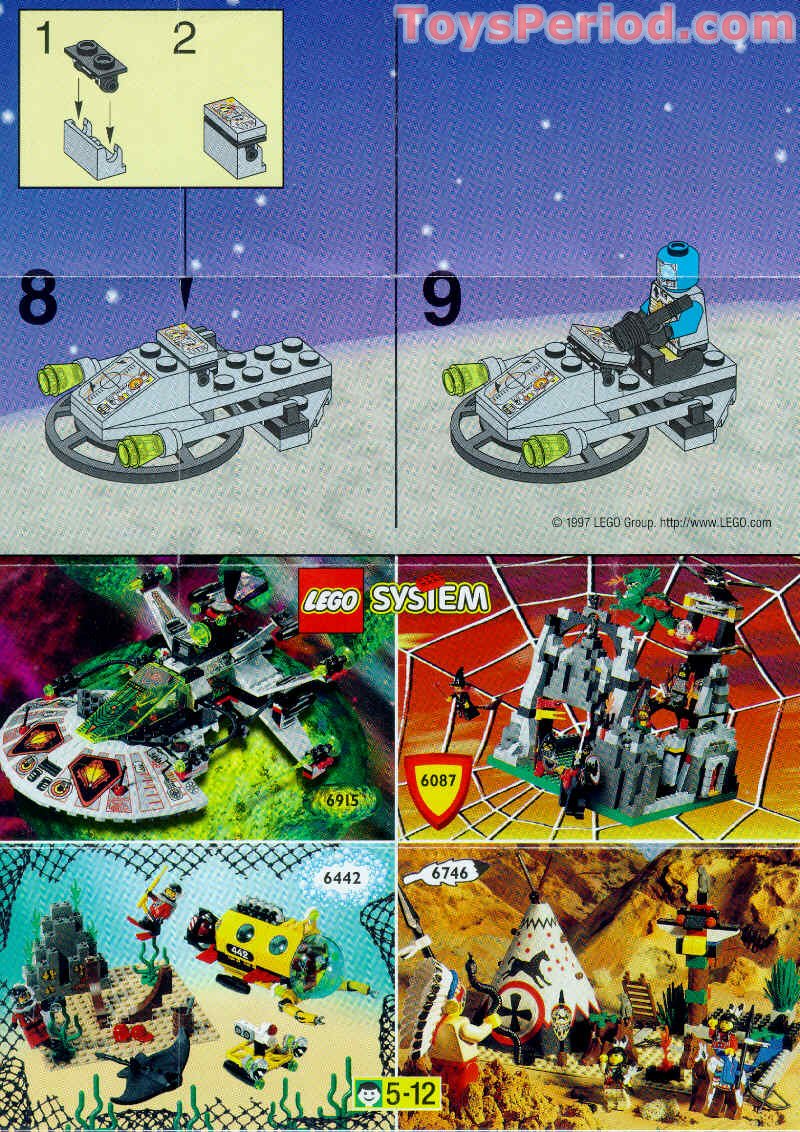 LEGO 6816 Cyber Blaster Instructions and Parts List
