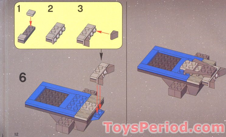 LEGO 6206 TIE Interceptor Instructions and Parts List
