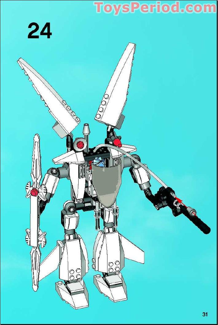 LEGO 7700 Stealth Hunter Instructions and Parts List