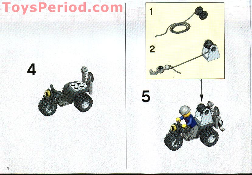 LEGO 7033 Armored Car Action Instructions and Parts List