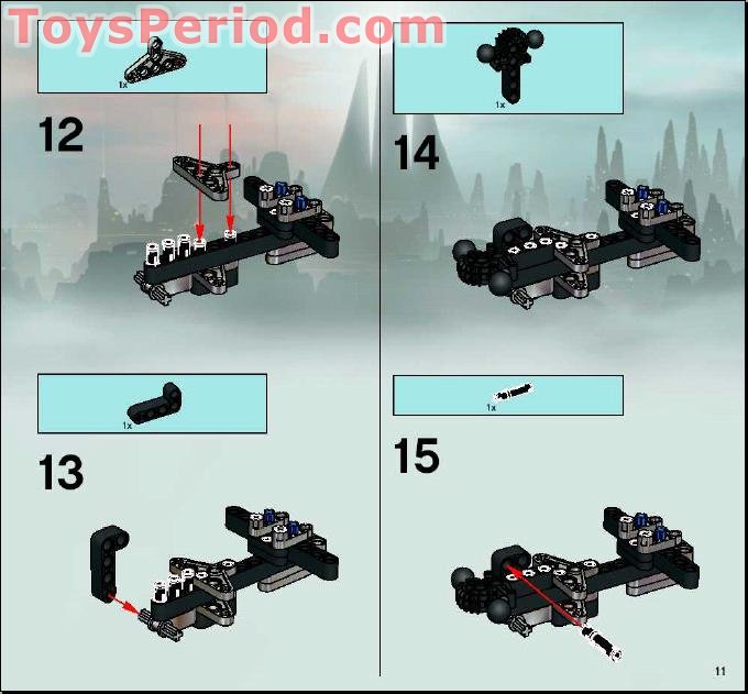 LEGO 8621 Turaga Dume and Nivawk Instructions and Parts List
